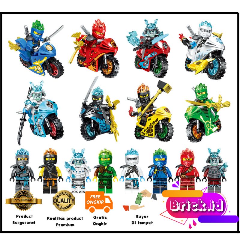 Jual new brickk Bricks Ninja shinobi kay ninja- go motor Ninjagoo naga ...