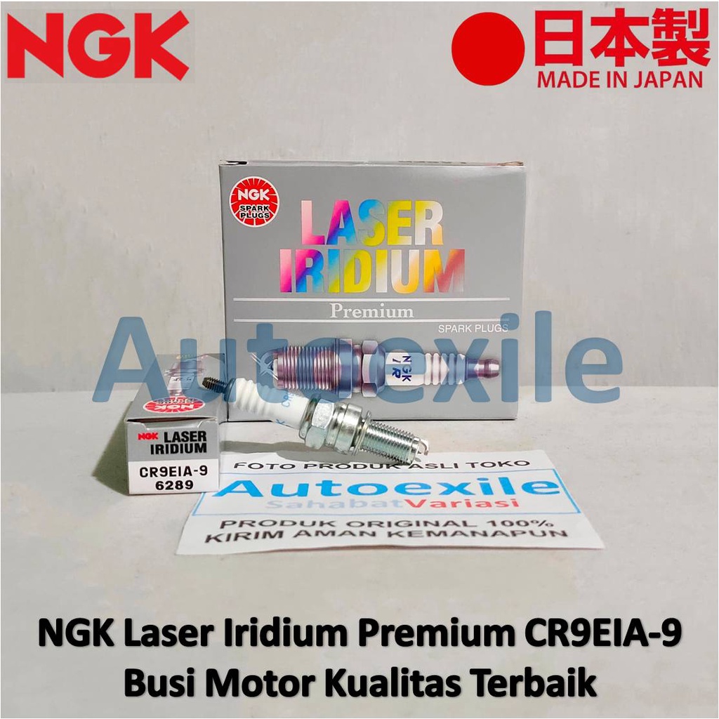 Jual Busi Motor NGK LASER IRIDIUM Premium CR9EIA-9 CR9EIA9 Original Spark Plugs 6289 Honda CS1 ...