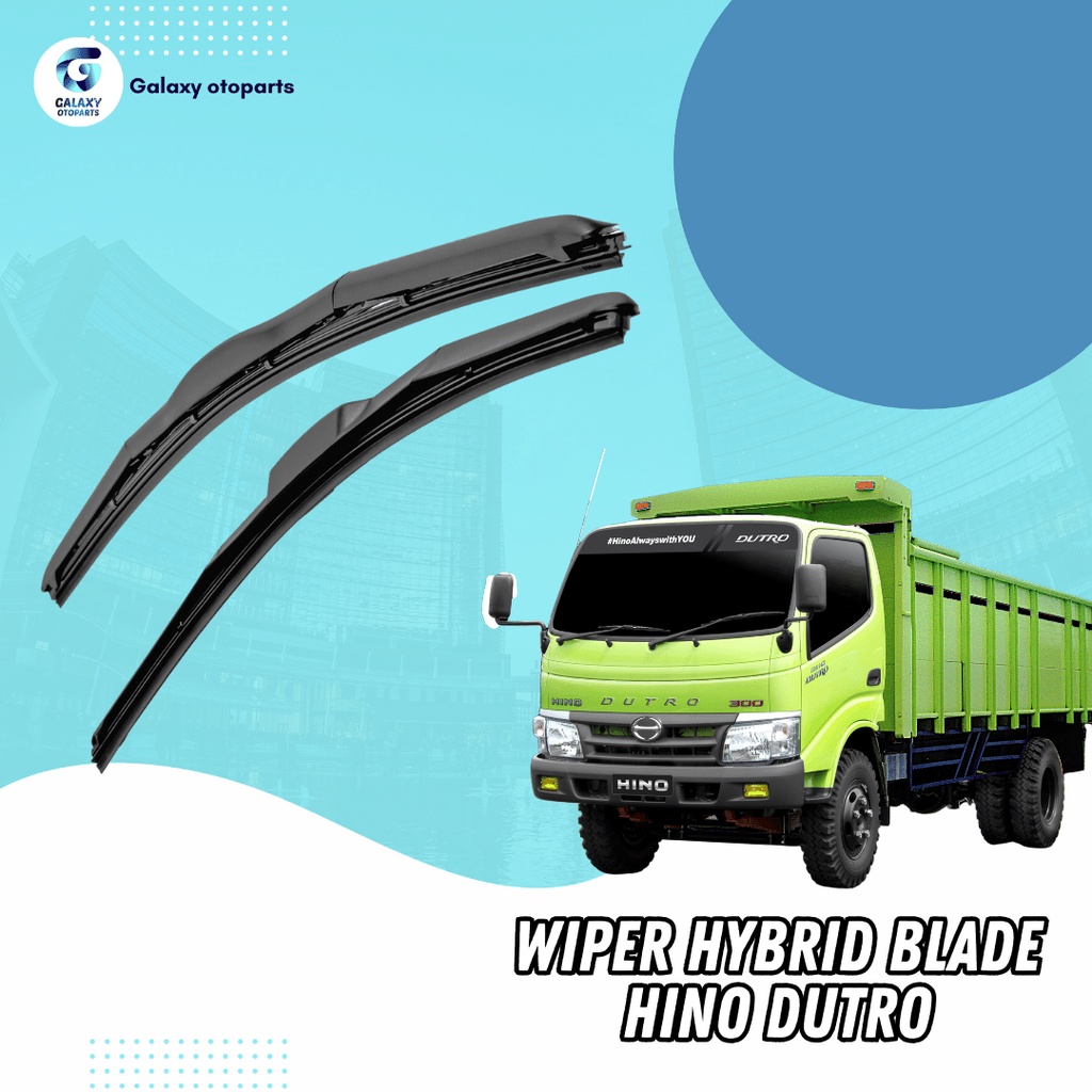 Jual 1 SET (2 PCS) Wiper Hybrid Blade Hino Dutro Model Hybrid 1 Set ...