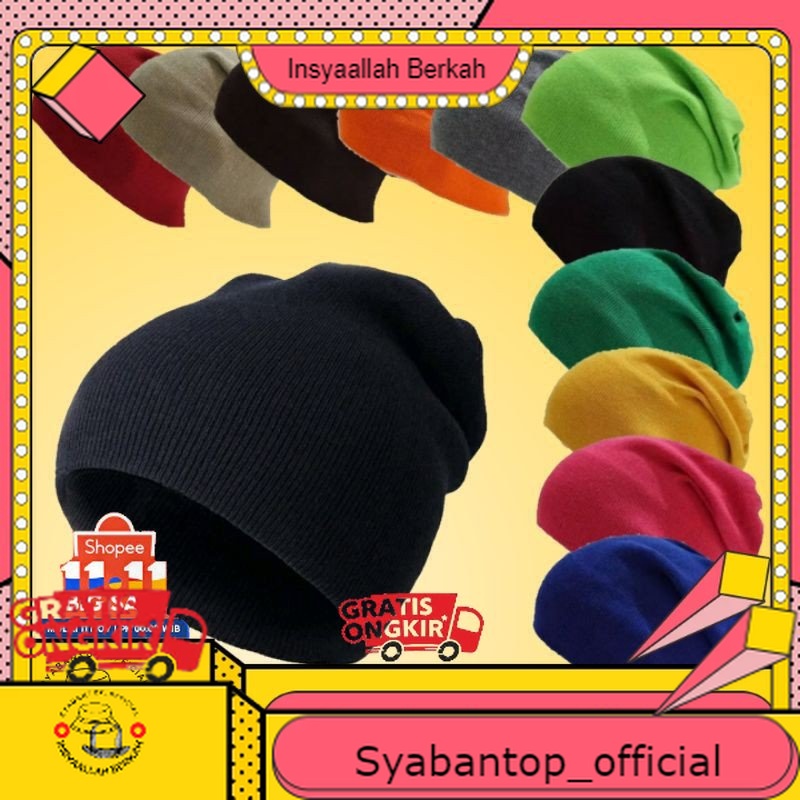 Jual kupluk dewasa/ Kupluk Rajut pria / Banie Kupluk polos/Kupluk Rajut ...