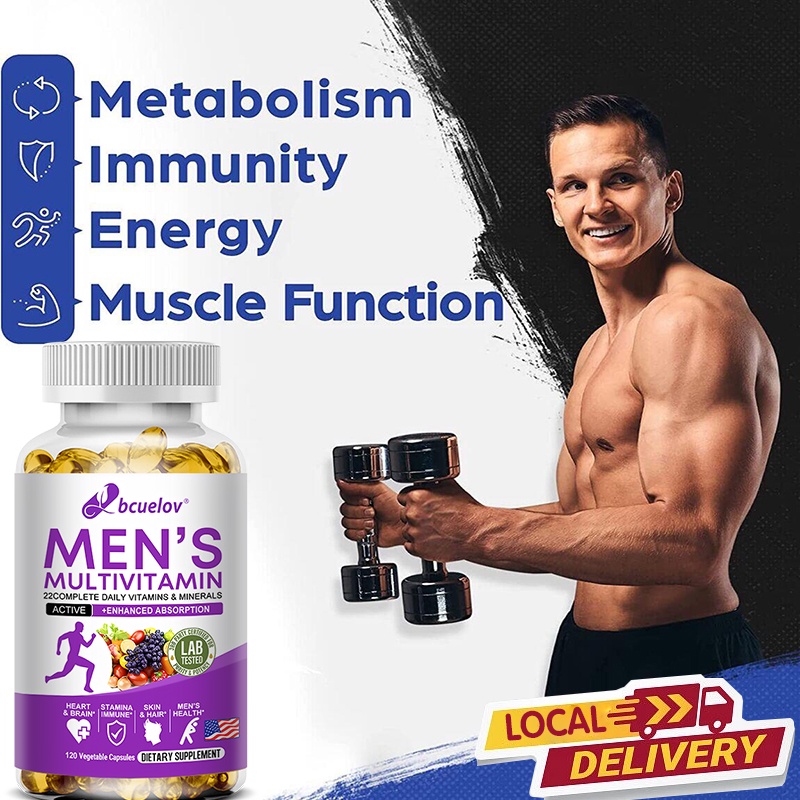 Jual Men's Multivitamin Multimineral Supplement Vitamins, Brain ...