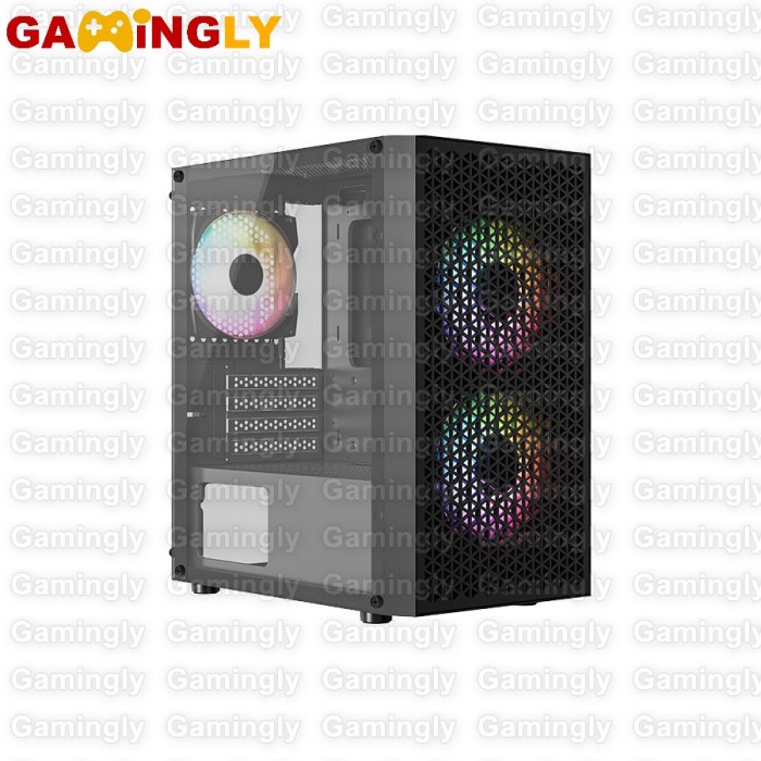Jual VenomRX Casing PC Baldur Omega Black M-ATX 3x120mm A-RGB Fan ...