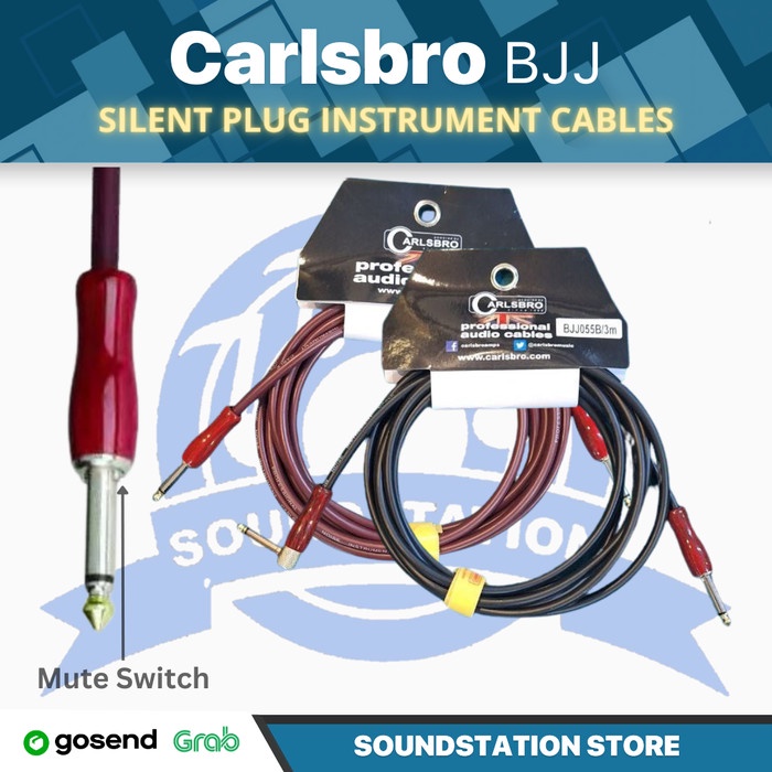 Jual CARLSBRO BJJ SILENT PLUG Instrument Cables | Kabel Jack Jek TS ...