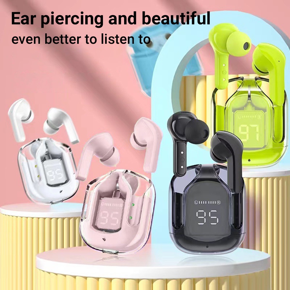 Jual TWS Air31 Earphone Transparan 5 Warna Earphone Nirkabel Bluetooth Dengan Tampilan Digital ...