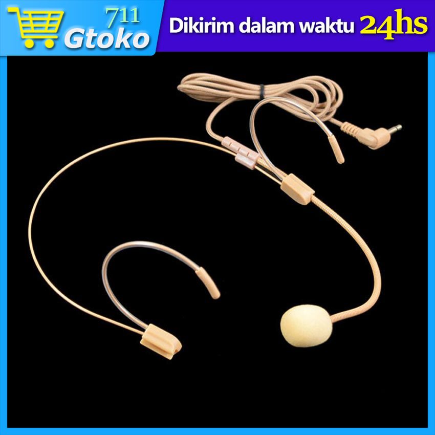 Jual Mic Bando Microphone Clip On Headset Youtuber Warna Kulit Jack 3,5 ...