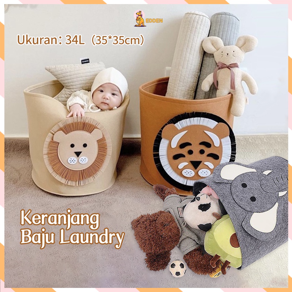 Jual Edden Keranjang laundry lucu Keranjang baju kotor kartun Keranjang ...
