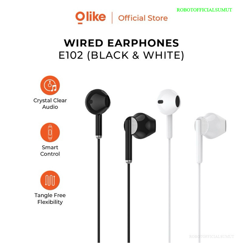 Jual Olike E102 Wired Earphone Headset Kabel Pro Grade Sound Quality ...