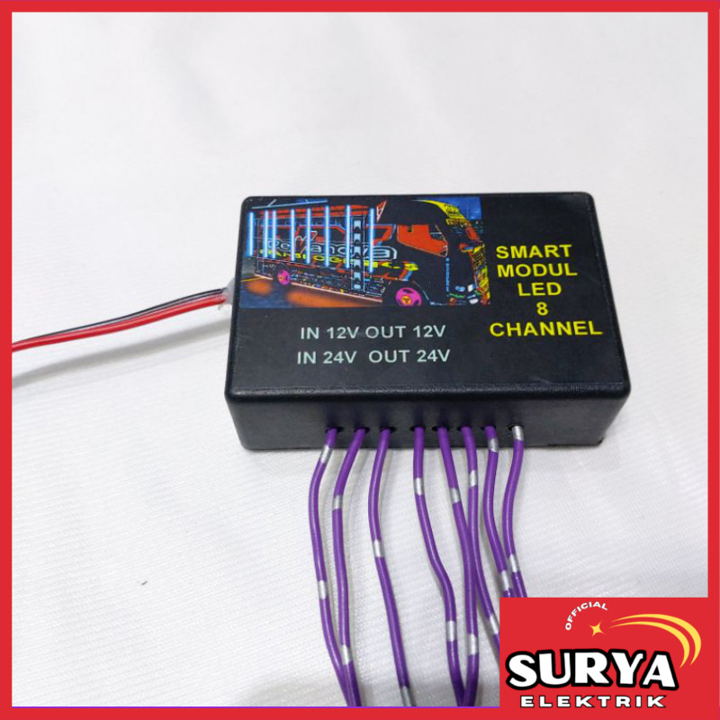 Jual Smart Modul Kontrol / Controller Lampu LED 8 Channel Bak Truk ...