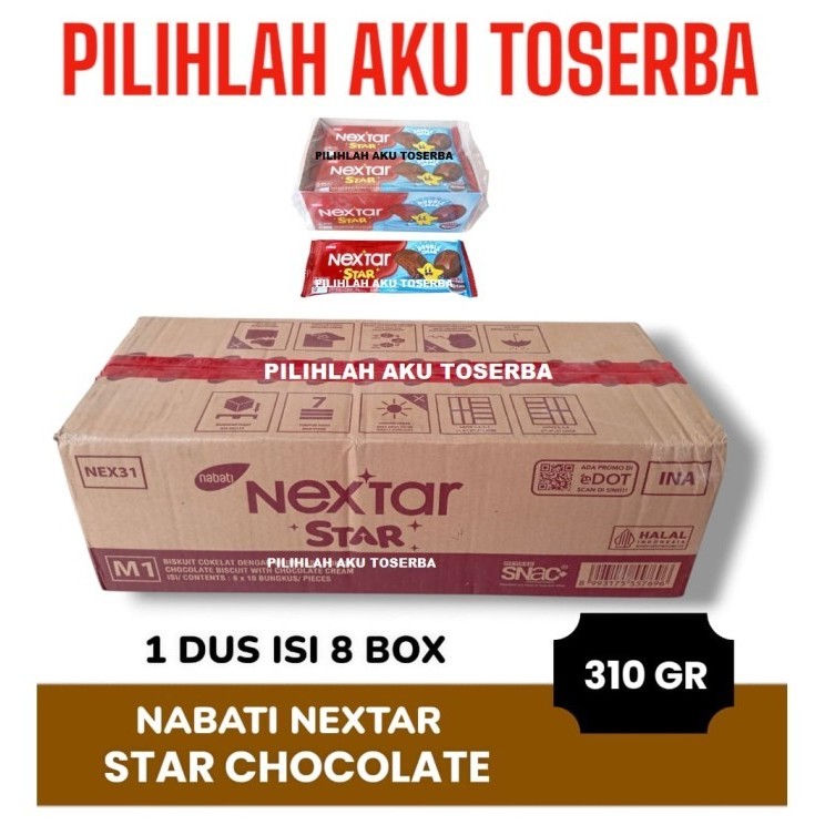 Jual Biskuit NEXTAR STAR Double Cream Chocolate - ( HARGA 1 DUS ...
