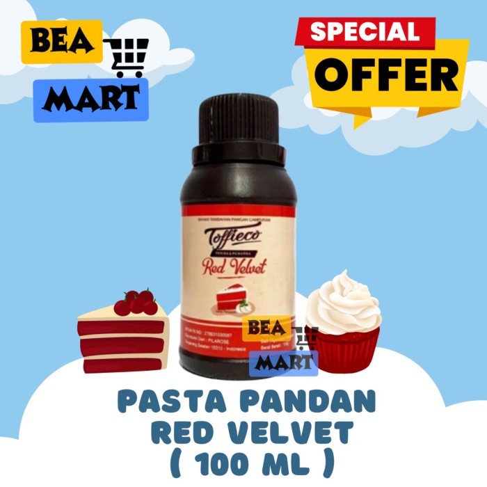 Jual Toffieco Pasta Red Velvet 100gr | Perasa Perisa Makanan Essence ...
