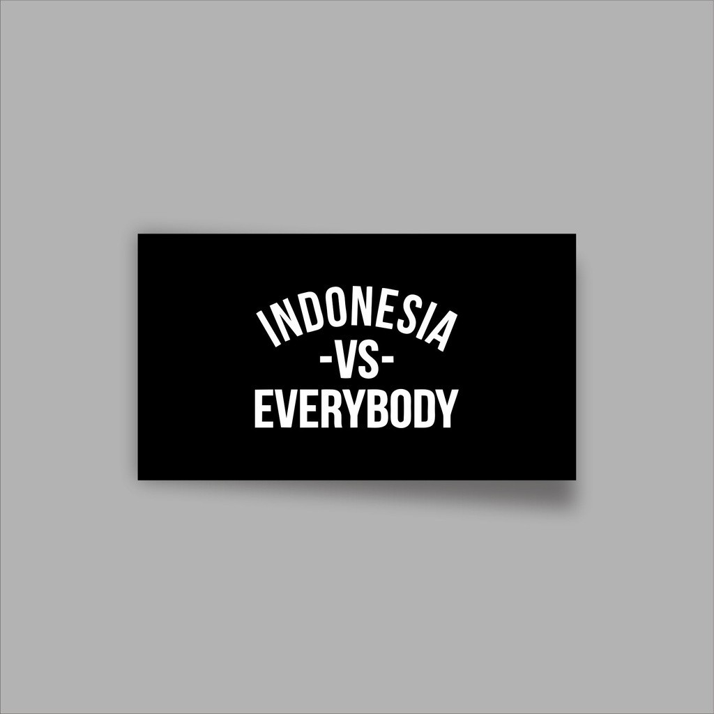 Jual Stiker brand stiker distro indonesia vs everybody bahan graftac anti air | Shopee Indonesia