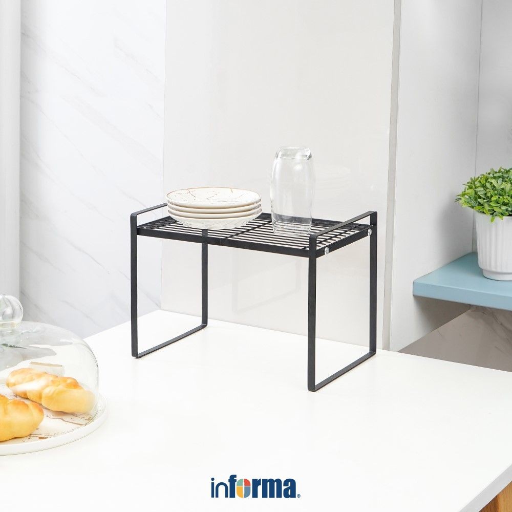 Jual Informa 33X21X24 cm Rak Penyimpanan - Hitam Organizer Serbaguna ...