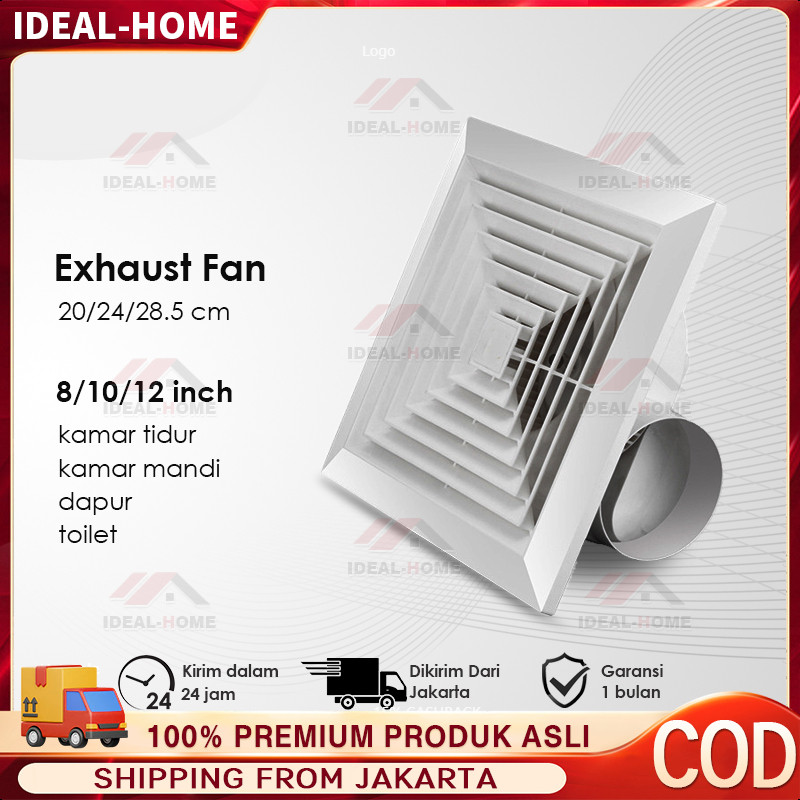 Jual Ducting Exhaust Fan Plafon 12 Inch kipas angin blower atap 10 inch ...