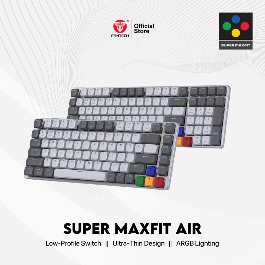 Jual FANTECH SUPER MAXFIT AIR LOW-PROFILE WIRELESS BT Mechanical Gaming ...
