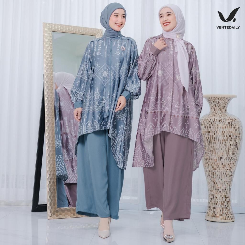 Jual Virsya One Set Wanita Atasan Celana Kondangan Mewah OOTD Kekinian ...