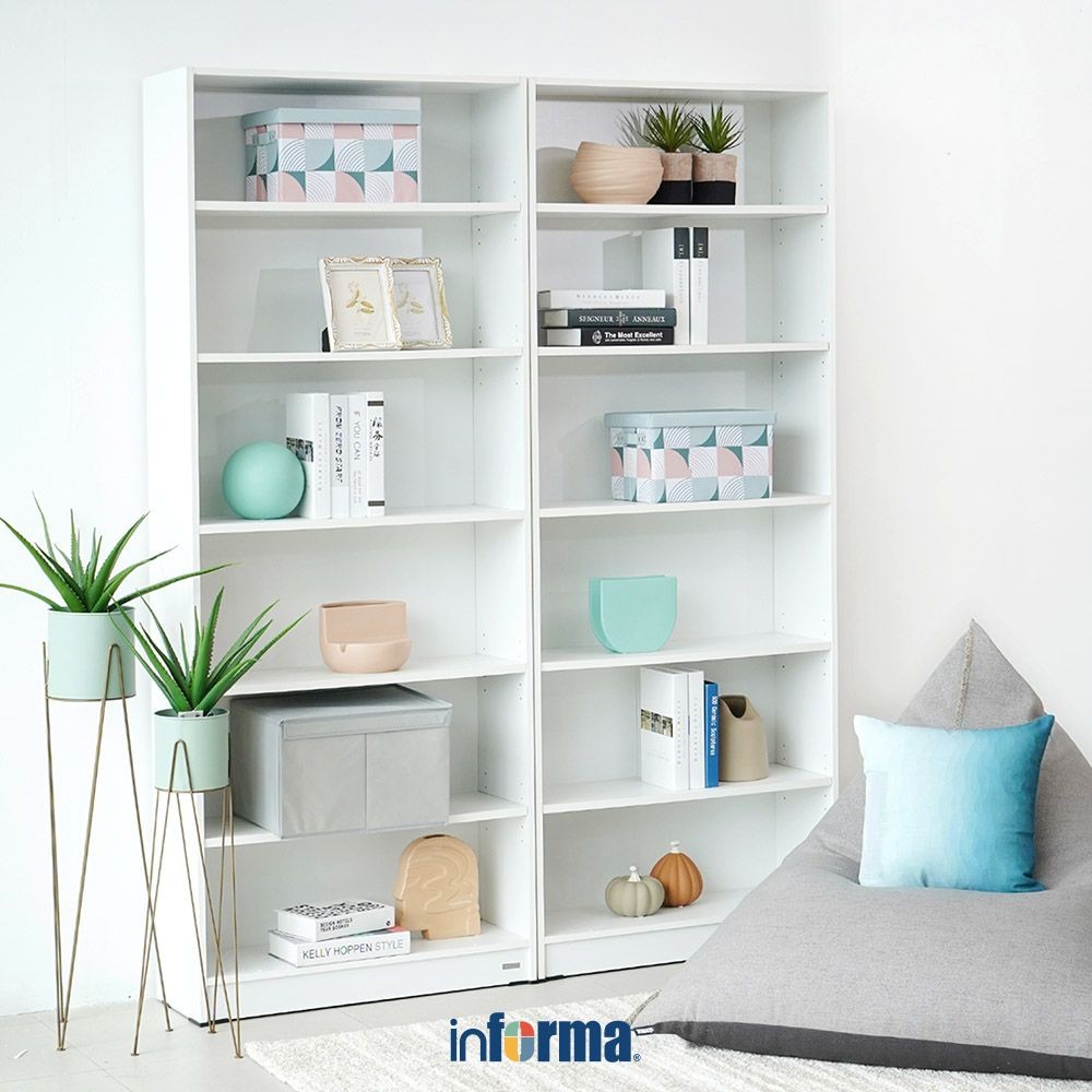 Jual Informa Pablo Rak Buku 6 Tingkat - Putih Bookshelf Books Storage ...