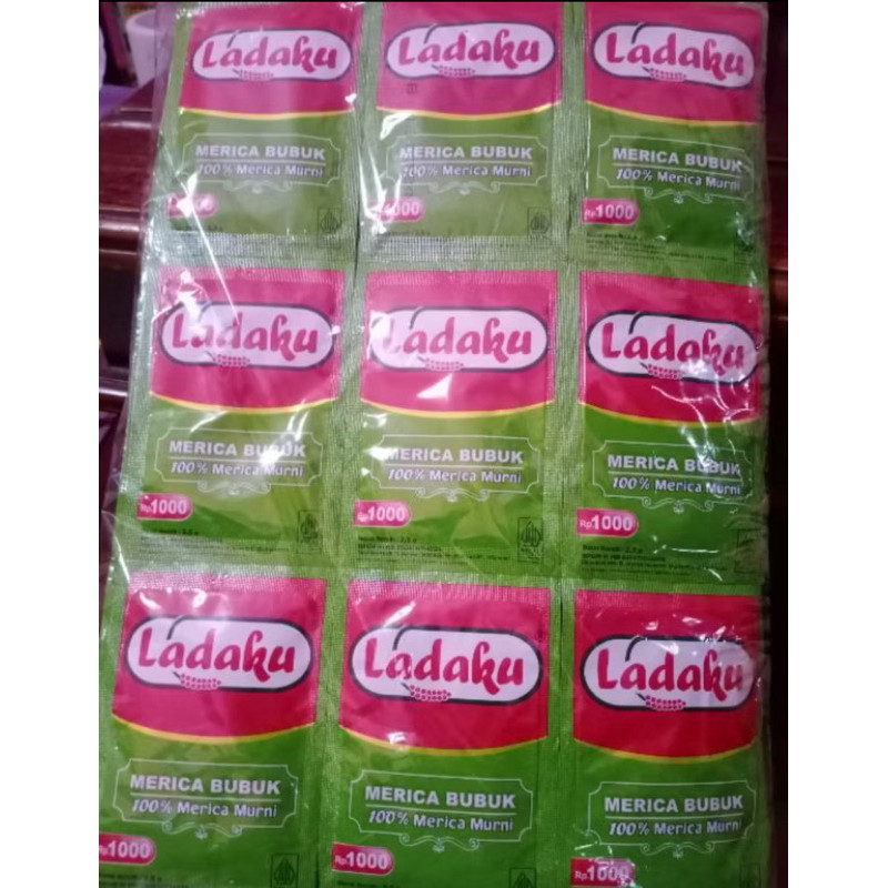Jual JRstore - Merica Bubuk Ladaku 1 Renceng isi 10 SACHET 3gr | Shopee ...