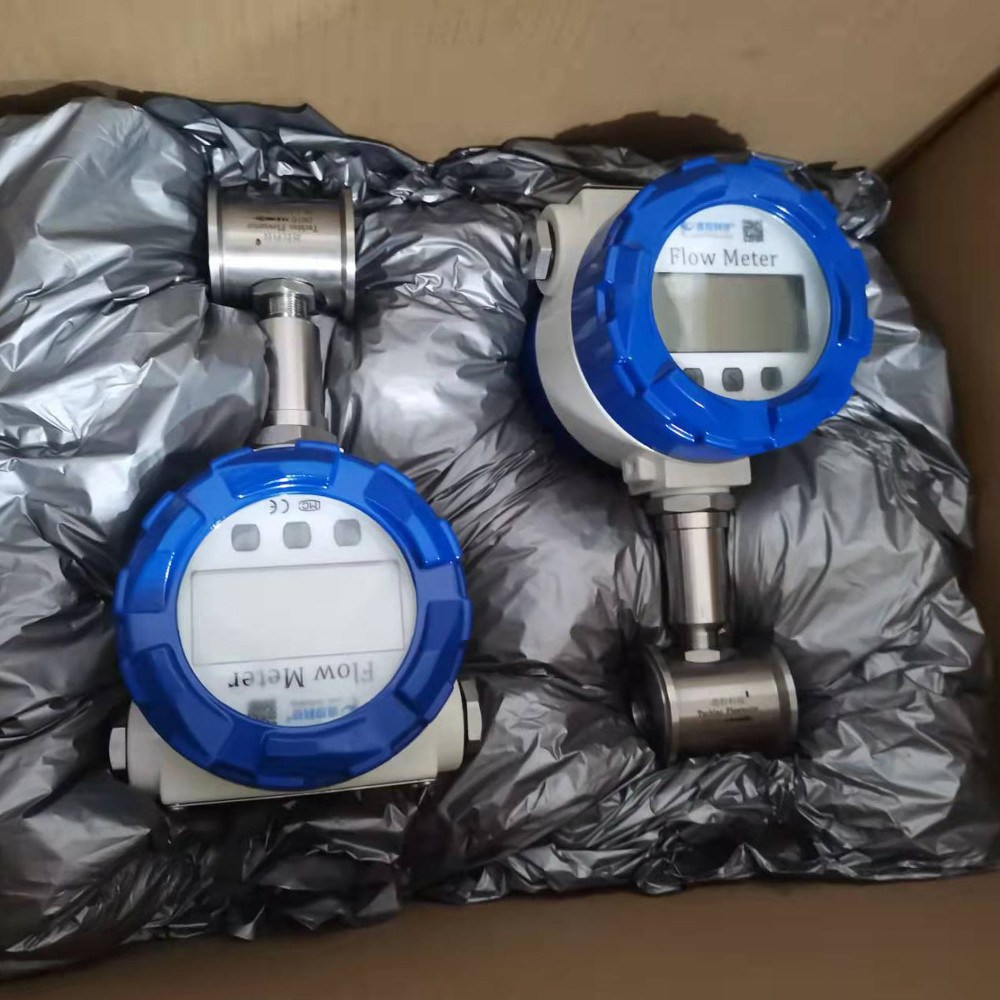 Jual Digital Turbine Flow Meter SS304 4-20mA RS485 Output Liquid Meter Flowmeter Water Measuring ...