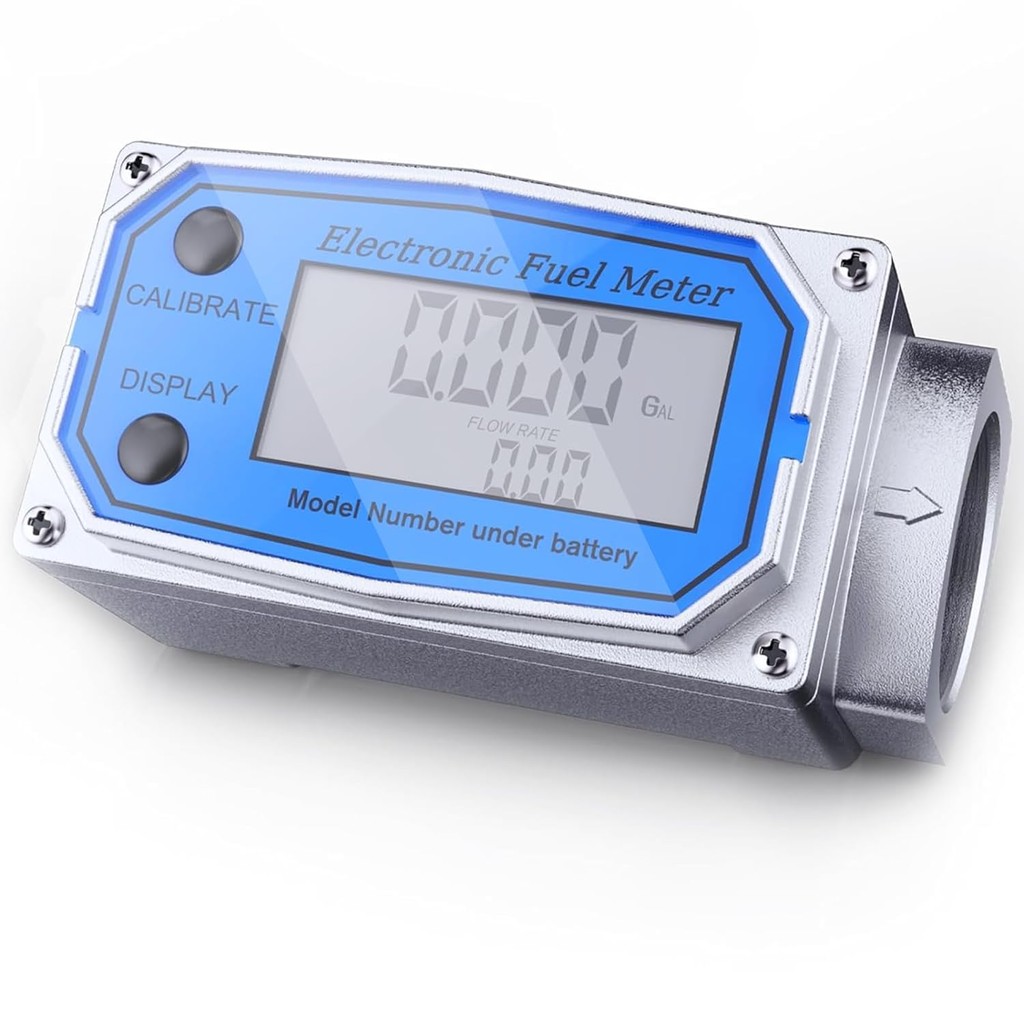 Jual Flow Meter 1 inch Digital Turbine Fuel Meter Waterproof Inline NPT Thread Flowmeter GPI ...