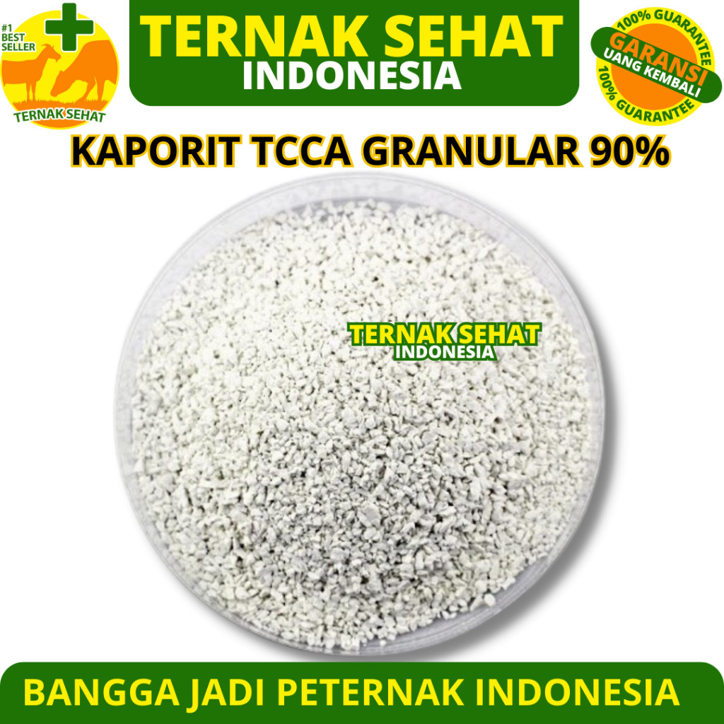 Jual KAPORIT GRANULAR 90% TCCA 1 KG - Obat Kolam Renang Penjernih Air ...