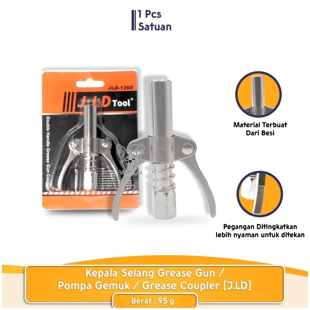 Jual Kepala Pompa Gemuk / Gun Grease Coupler / Grease Pump Head [JLD ...