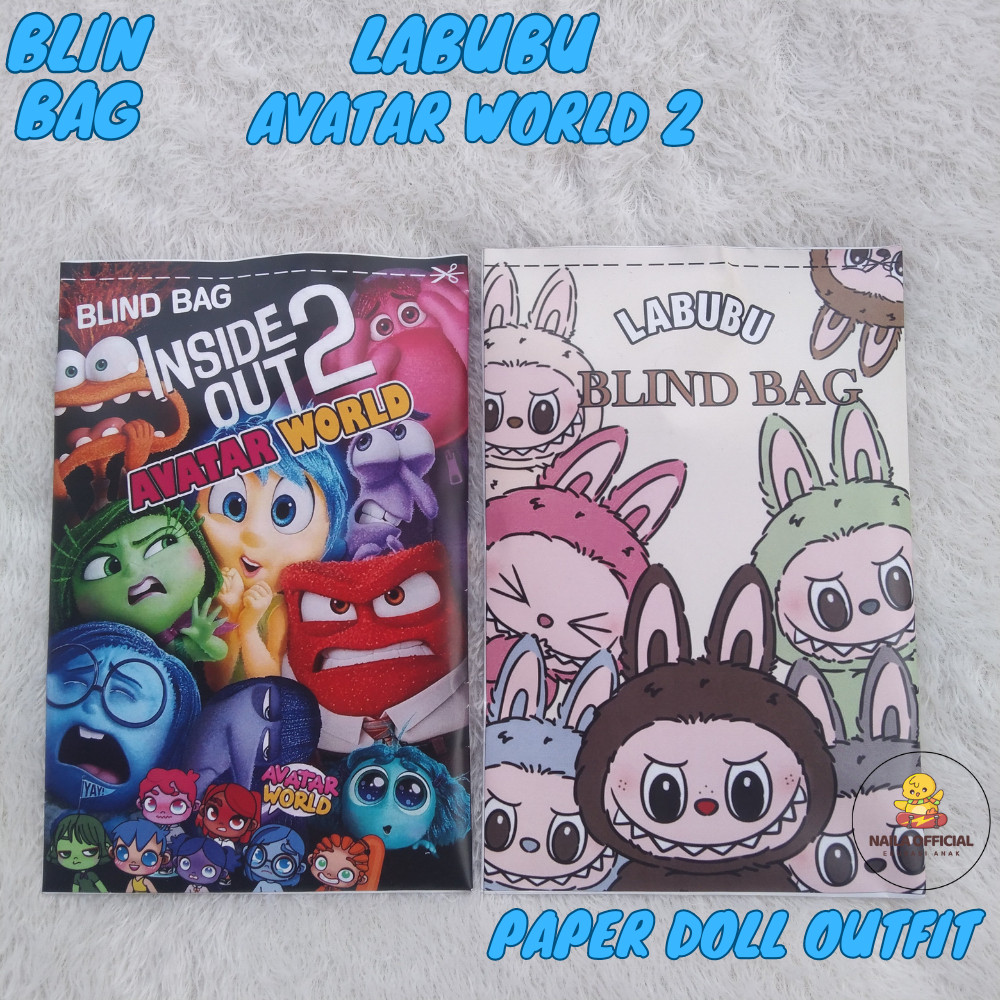 Jual Blind Blin Bag Paper Doll Series Labubu Avatar Kuromi Toca Boca ...