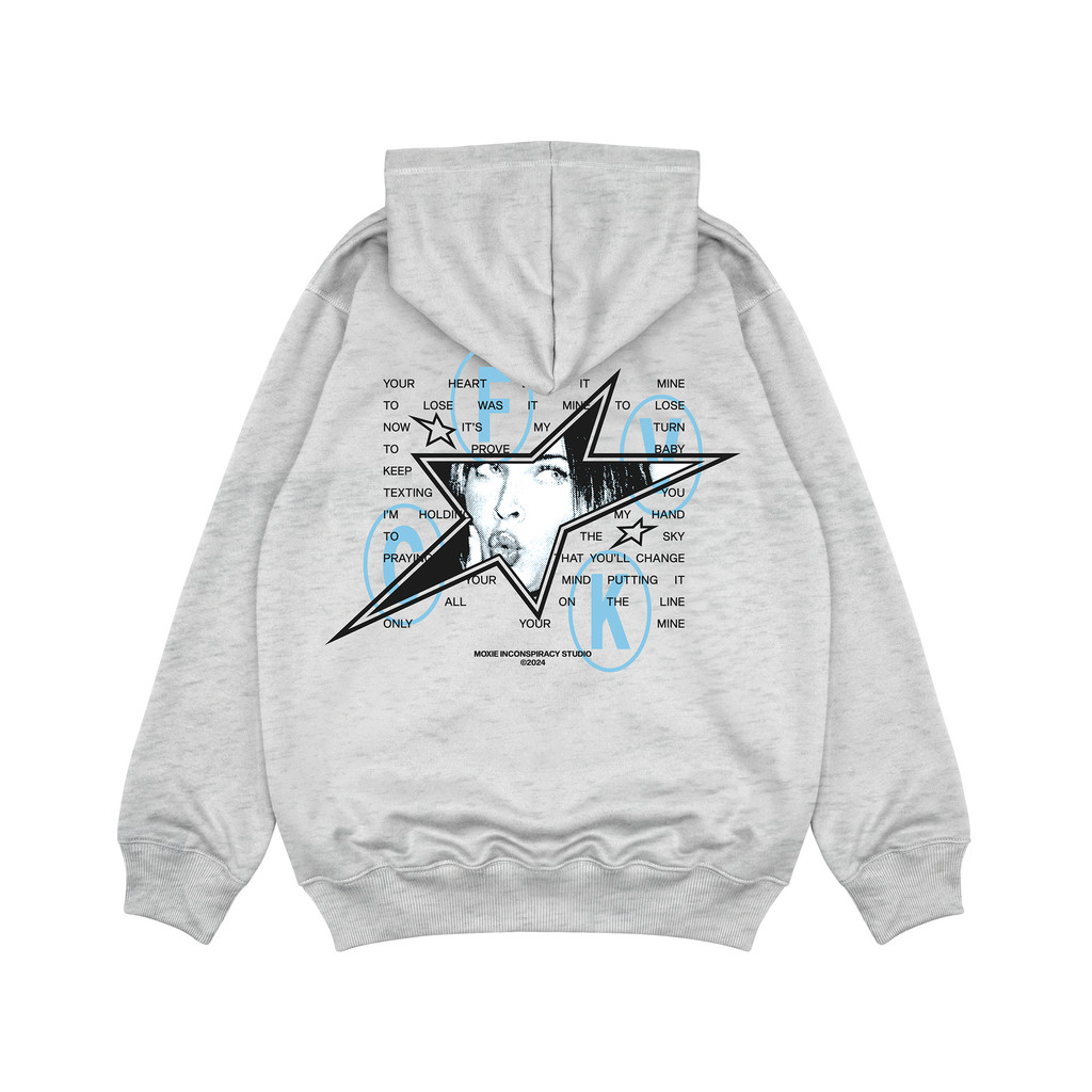 Jual Moxie Fleece Hoodie Sweatshirt Unisex FVCK - Grey | Shopee Indonesia