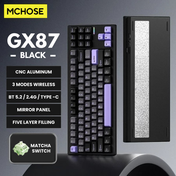 Jual MCHOSE G75 PRO Mechanical Keyboard Black | Cabbage Tofu Switch V3 ...