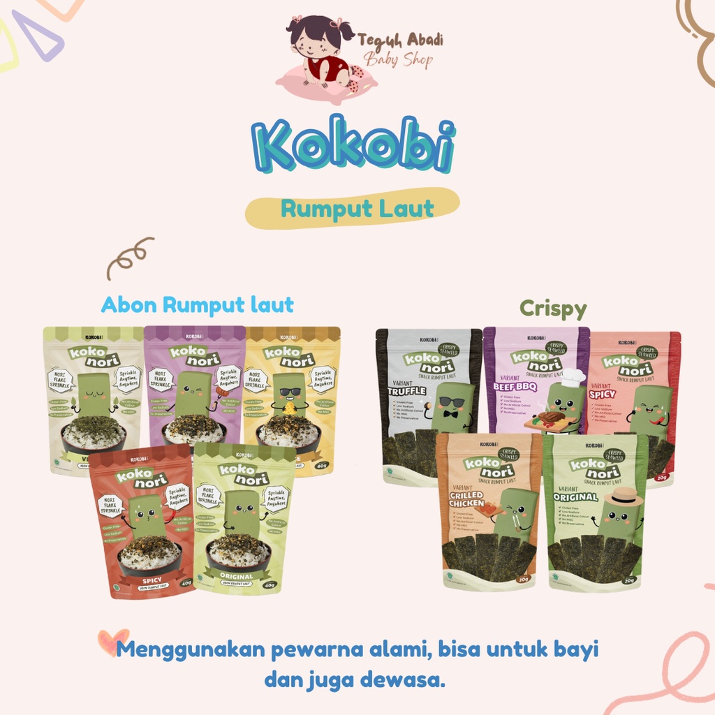 Jual [TA] Kokobi KokoNori CRISPY / Cemilan Rumput Laut / Cemilan ...