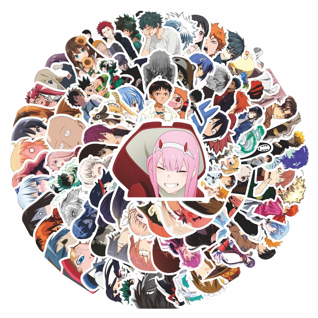 Jual COD 50 Pcs Stiker Pack Kawai Motif Anime Jepang Lucu Aesthetic ...