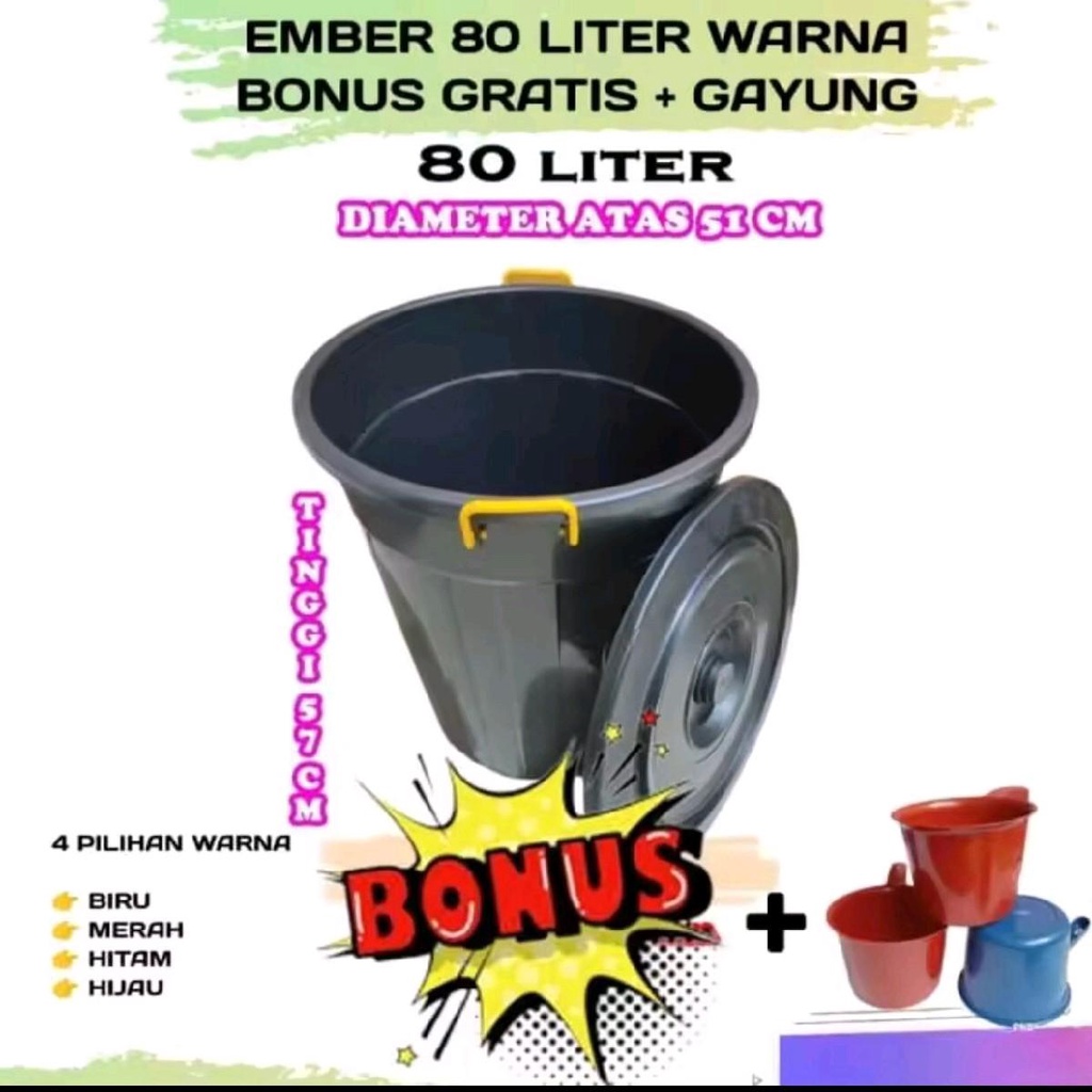 Jual PROMO EMBER MURAH, PRMO EMBER JUMBO 80 LITER BAGUS, PROMO EMBER JUMBO 30 LITER BAGUS ...