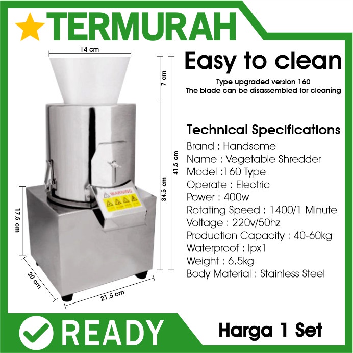 Jual Mesin Pencacah Sayur Daging Stainless Electric Food Cutter chopper ...