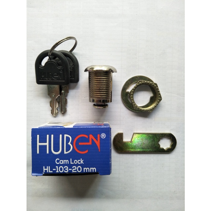 Jual Kunci camlock/loker/boxpanel HUBEN 103-20mm | Shopee Indonesia