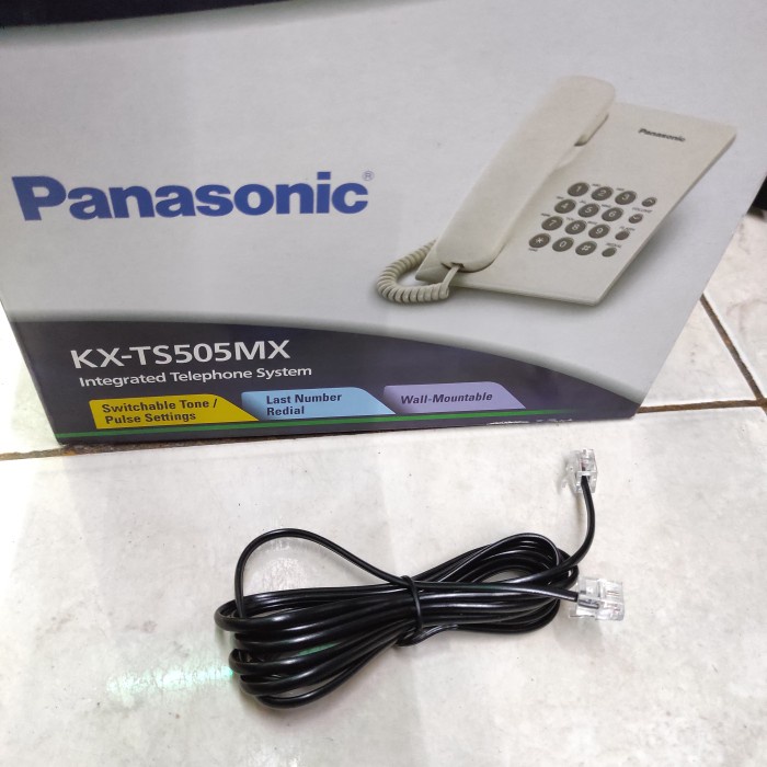Jual KABEL PANASONIC KX-TS 505MX TELEPON TELPON 505 MX BARU ORI | Shopee Indonesia