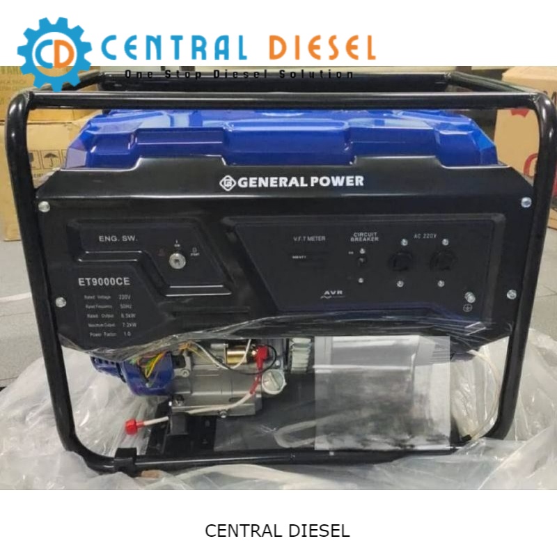 Jual Genset/ Portable gasoline Generator General Power ET 9000 CE 7000 ...