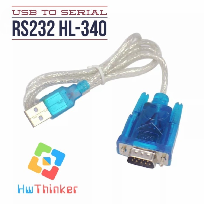 Jual Kabel Adapter USB to Serial RS232 UART DB9 MALE CH340 HL-340 HL340 3S | Shopee Indonesia