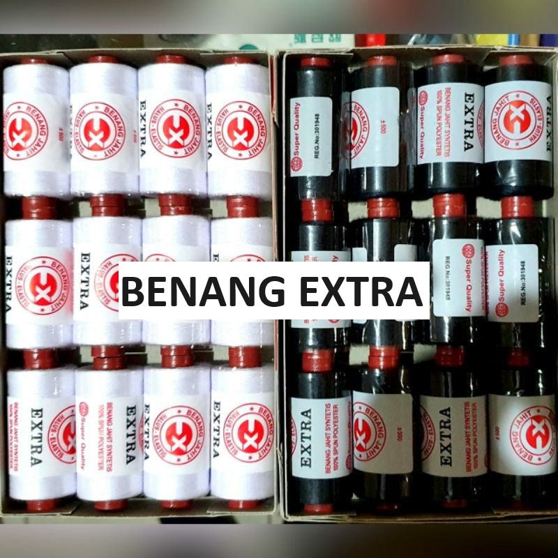 Jual Benang Jahit EXTRA Lusinan 500 Yard | Shopee Indonesia