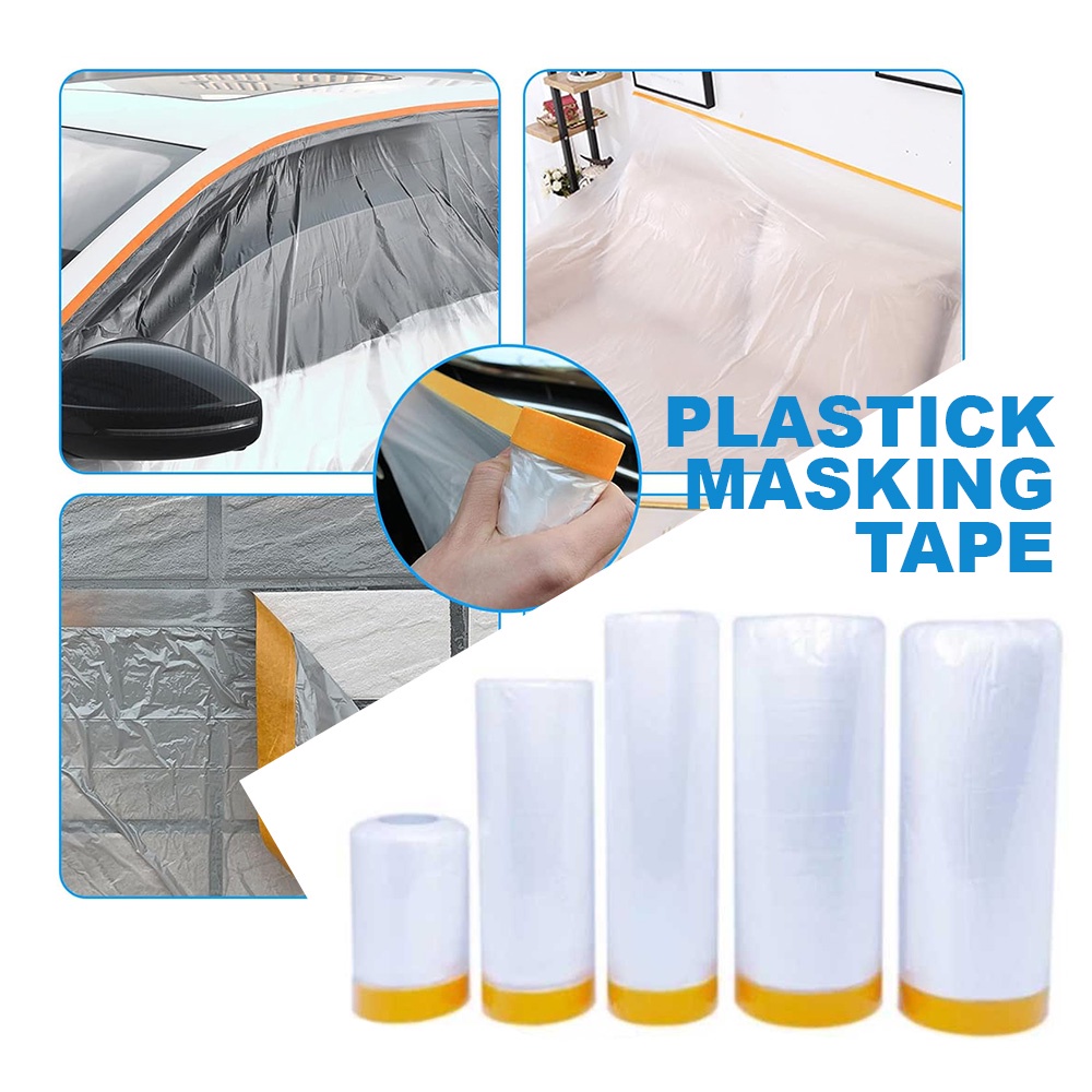 Jual Plastik Covering Masking Film Tape Plastick Serbaguna | Shopee ...