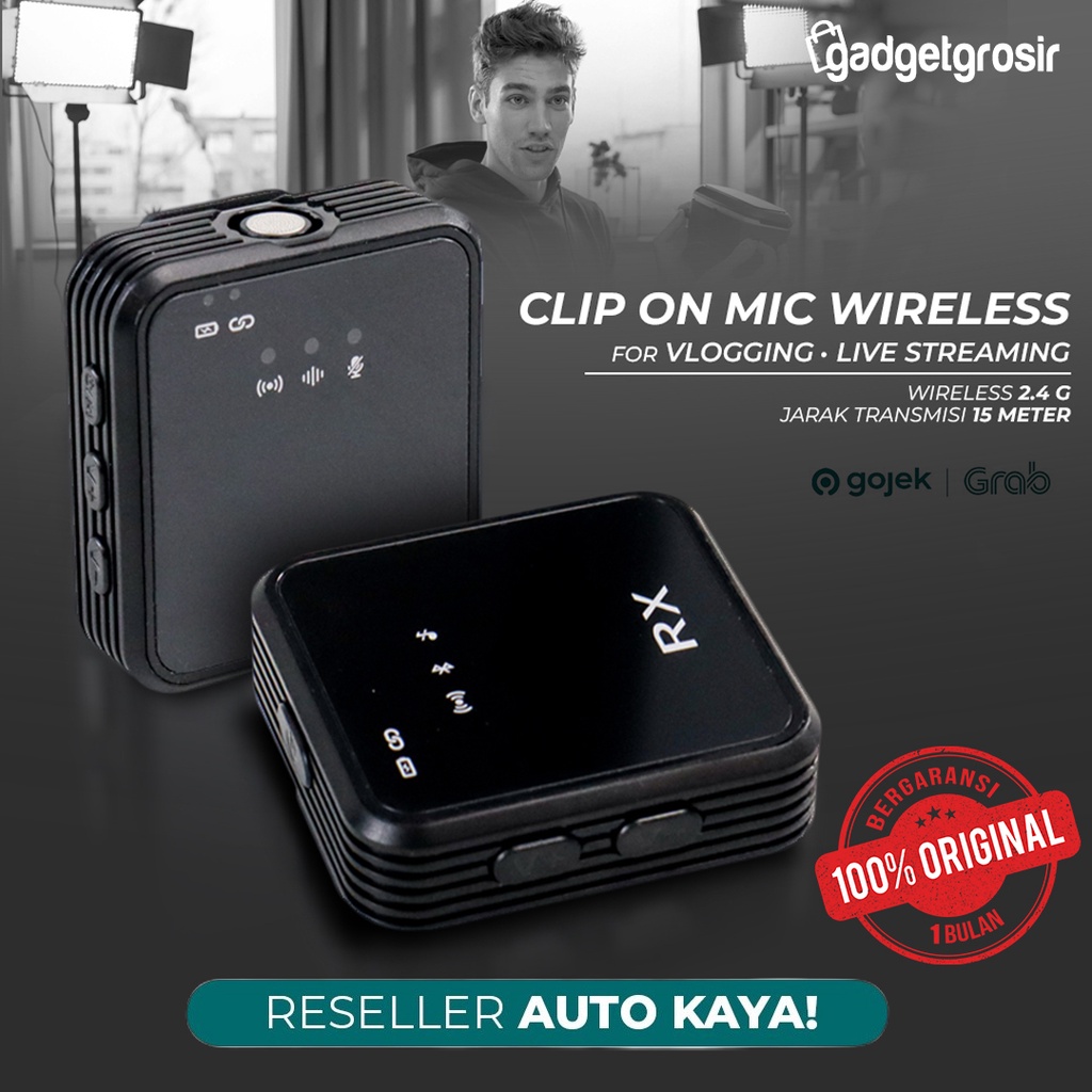 Jual Mic Clip On Wireless ANC50 with Intelligent Noise Reduction For HP ...