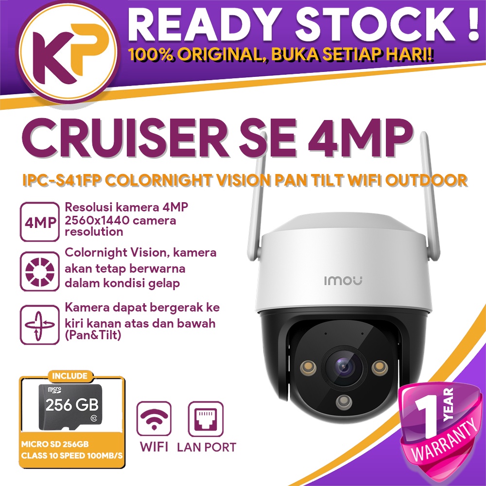 Jual IMOU CRUISER SE 4MP IPC-S41FP COLORNIGHT VISION PAN TILT WIFI ...