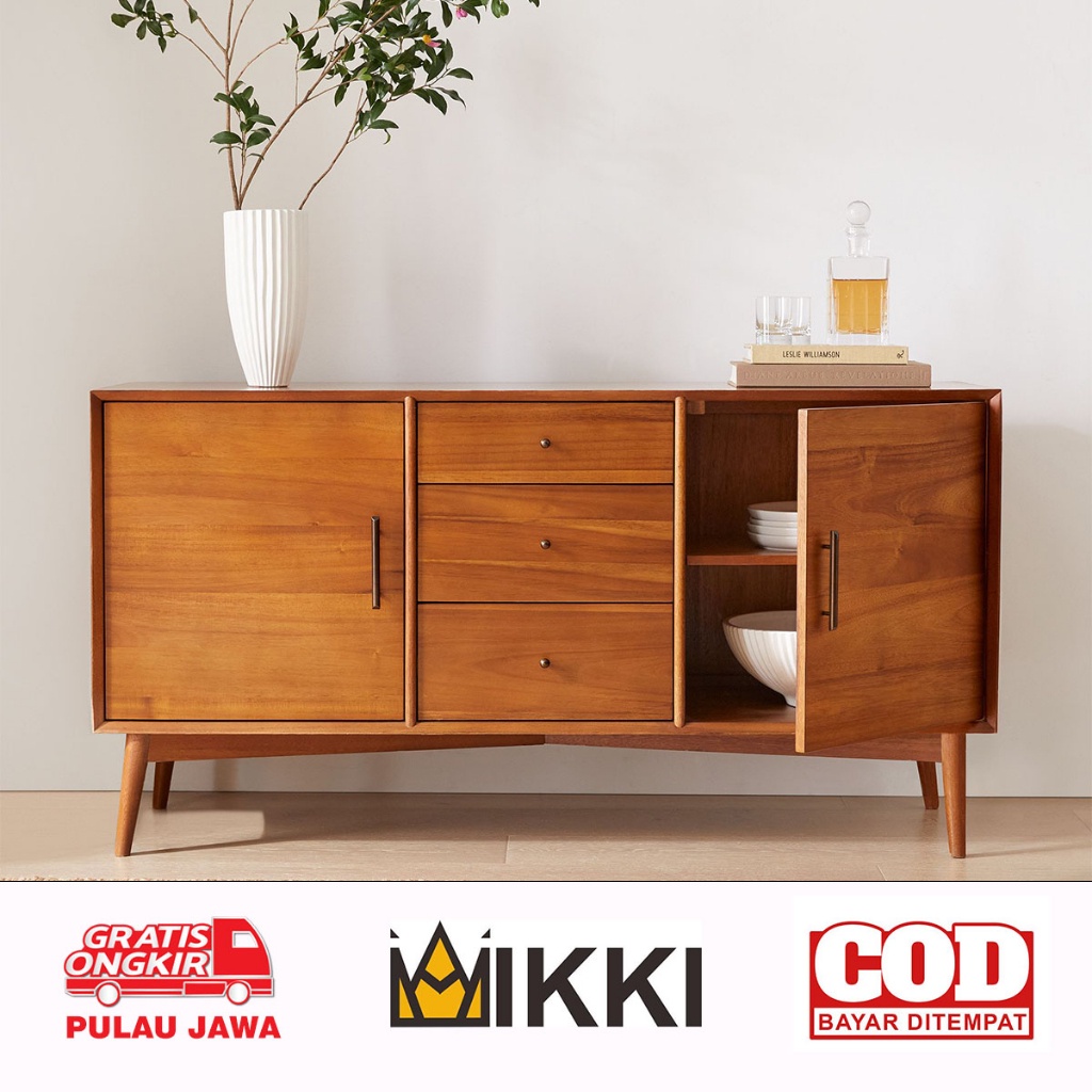 Jual IKKI Buffet Minimalis Jati Retro | Shopee Indonesia