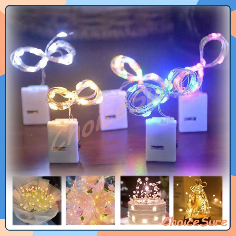 Jual Fairy Light Led Lampu Tumblr Kawat Mini 1 2 3 Meter / Lampu Kawat ...