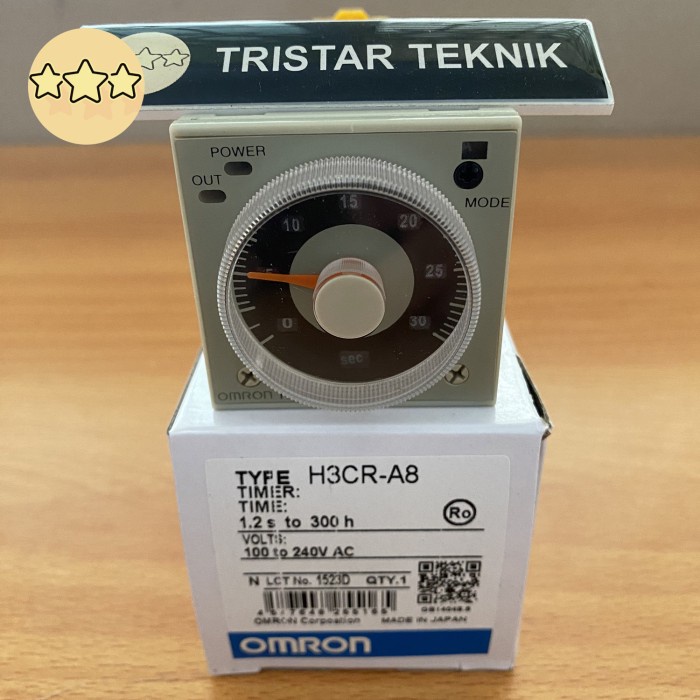 Jual TIMER OMRON H3CR-A8 220V AC H3CR A8 220VAC AC220 220 VAC H3CRA8 H3 ...