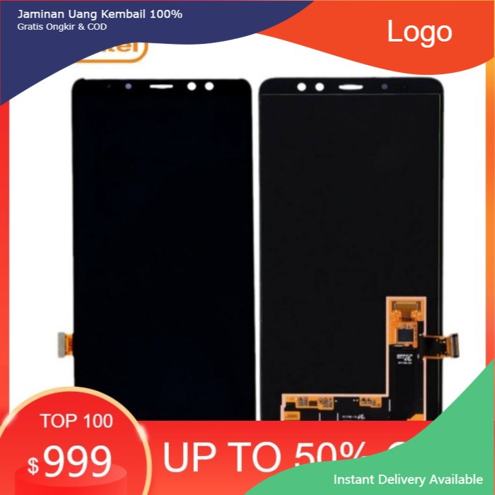 Jual LCD + TS SAM A730 OLED BLACK (GALAXY A8 PLUS 2018) | Shopee Indonesia