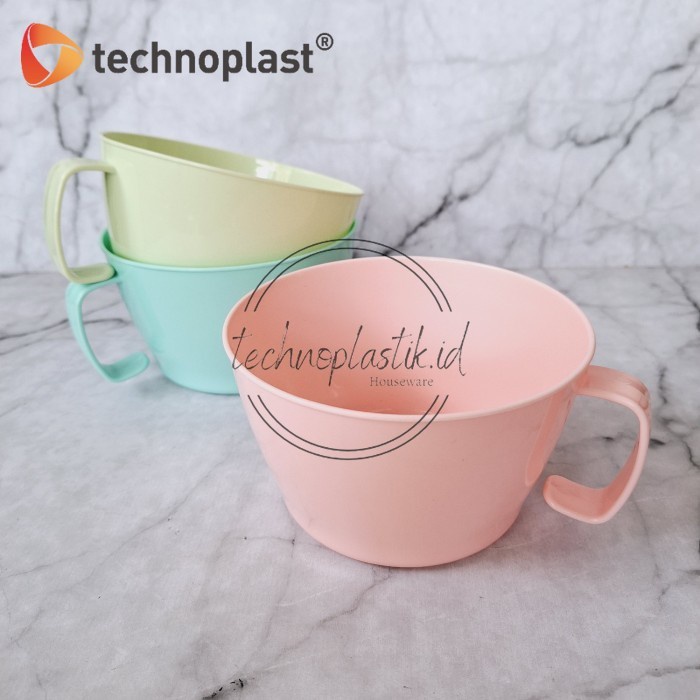 Jual TECHNOPLAST Funtastic Macaron Bowl Set Of 3Pcs Mangkok Gagang ...