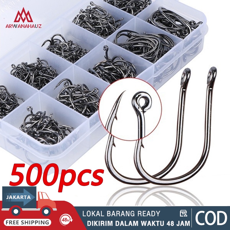 Jual Kail pancing carbon 500pcs Kail Pancing Bahan Baja Karbon Kuat ...