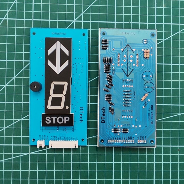 Jual Display Indikator Elevator Lift Seven Segment Arrow Led Bar - RED ...