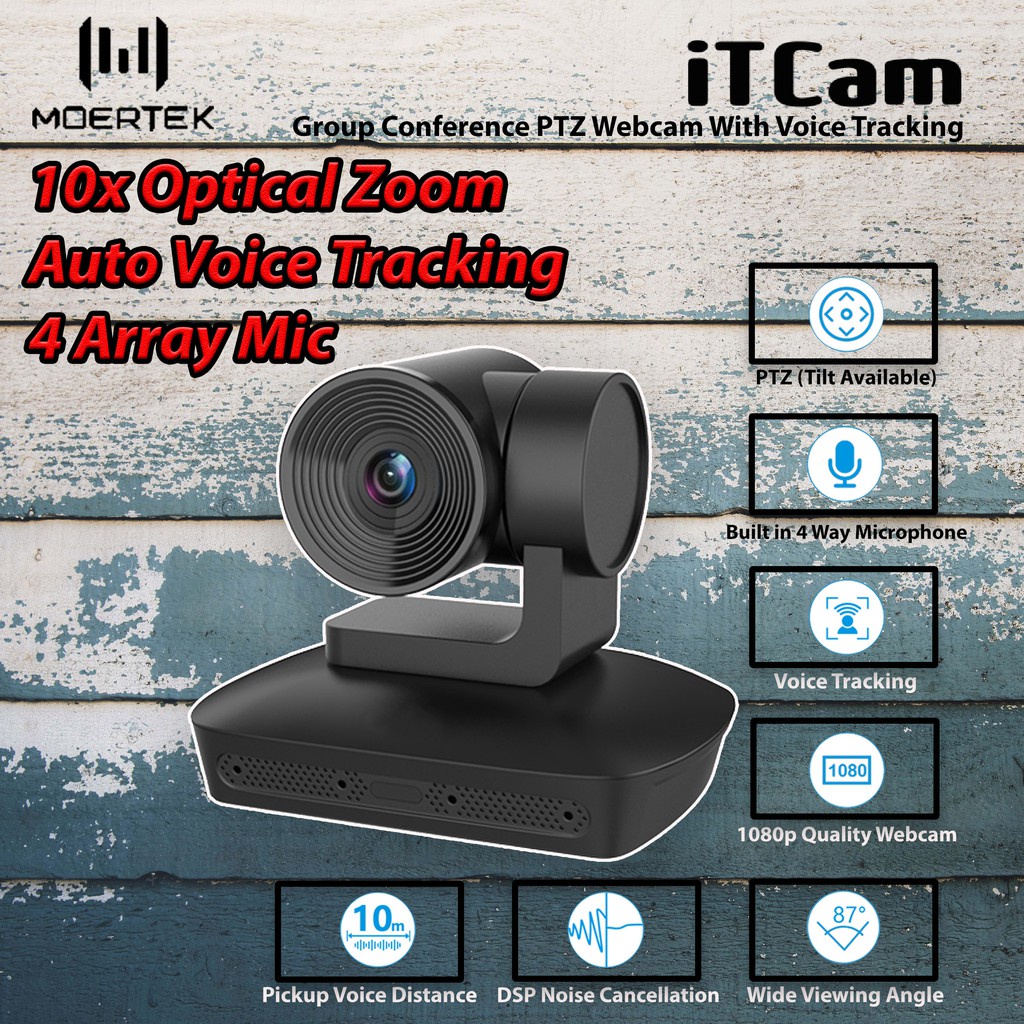 Jual Video Conference Webcam 10x Optical Zoom PTZ Camera iTCAM With ...