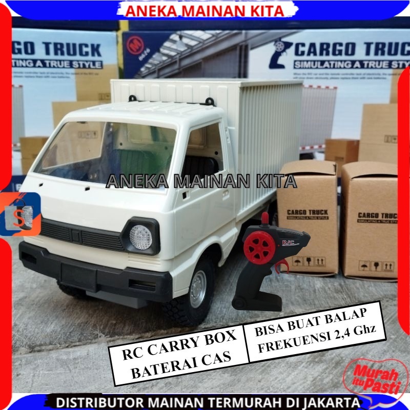 Jual Mainan Mobil Remote Control Carry Cargo Box Truck Drift Skala 1:16 ...
