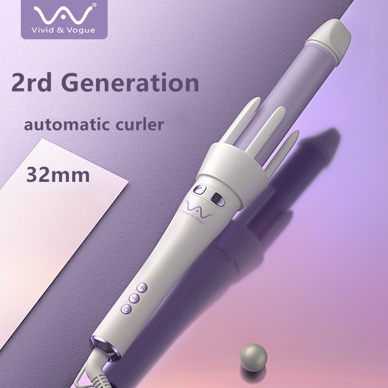 Jual VIVID VOGUE Model Upgrade GEN2 Curly Rambut Otomatis 32MM Rambut Gelombang Magic Curler ...